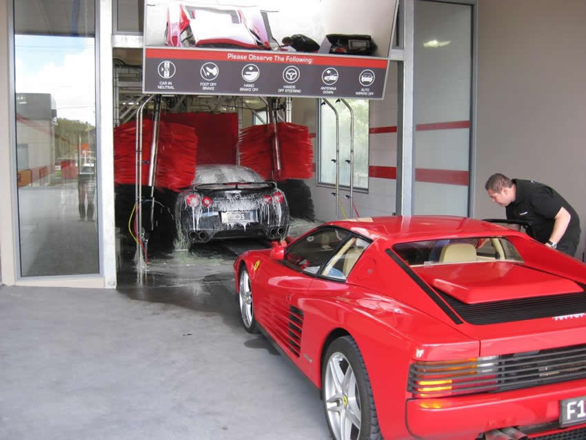 23 Nissan R35 & ferrari entering wash tunnel – Coleman Hanna Carwash ...